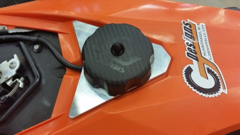 Billet Fuel Filler Neck – KTM 690 Enduro – BIG MOUTH/Large Cap - CJ Designs